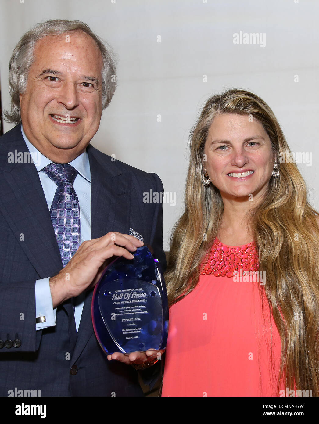 Stewart F. Lane and Bonnie Comley attends the Manhattan Jewish Hall Of Fame at General Society ...