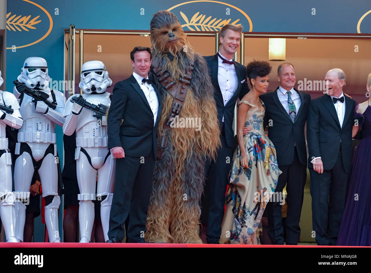 CANNES, FRANCE - MAY 15: Producer Simon Emanuel, Chewbacca, actor ...