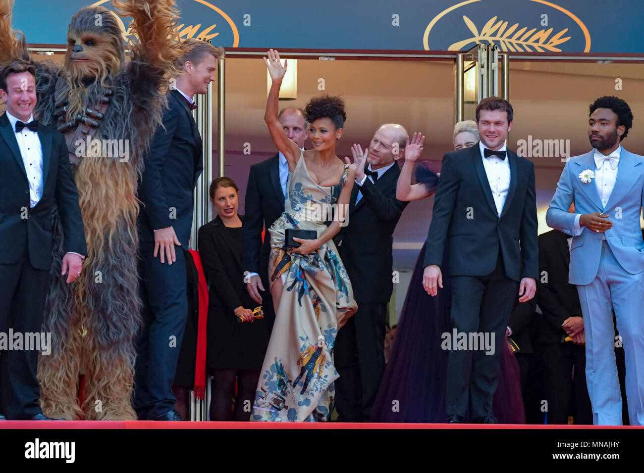 CANNES, FRANCE - MAY 15: Producer Simon Emanuel, Chewbacca, actor ...