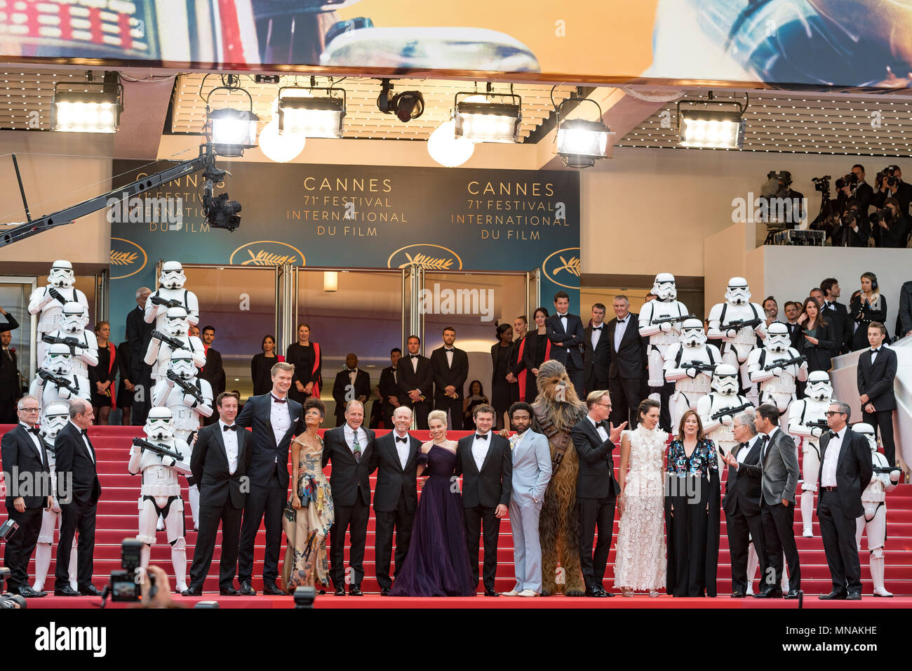 CANNES, FRANCE - MAY 15: Producer Simon Emanuel, actor Joonas Suotamo ...