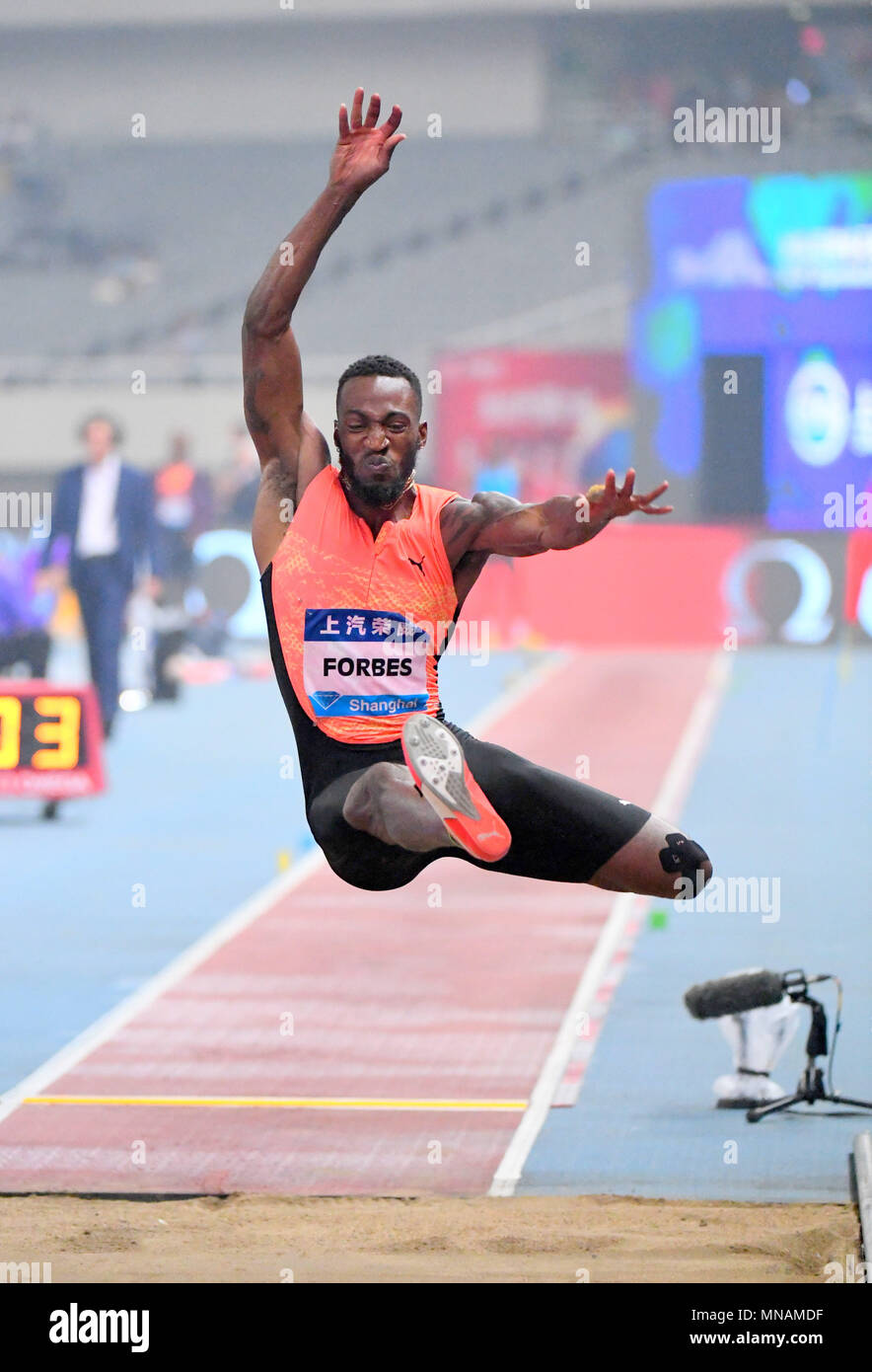 Shanghai, China. 12th May, 2018. Damar Forbes (JAM) places seventh in ...