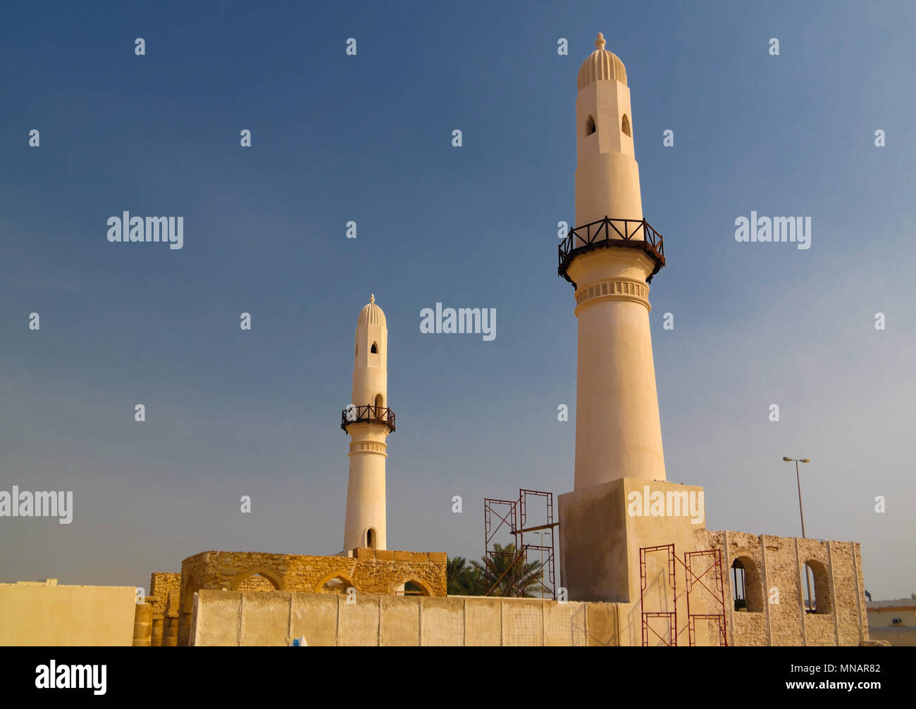Exterior view to Al Khamis Mosque mosque at Manama, Bahrain Stock Photo ...