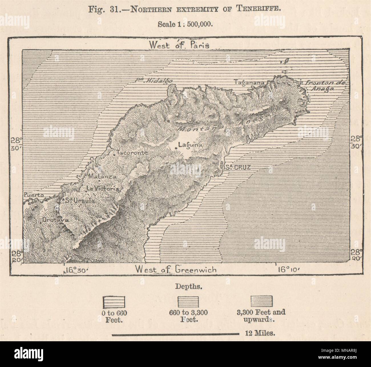 Old map canary islands hi-res stock photography and images - Alamy