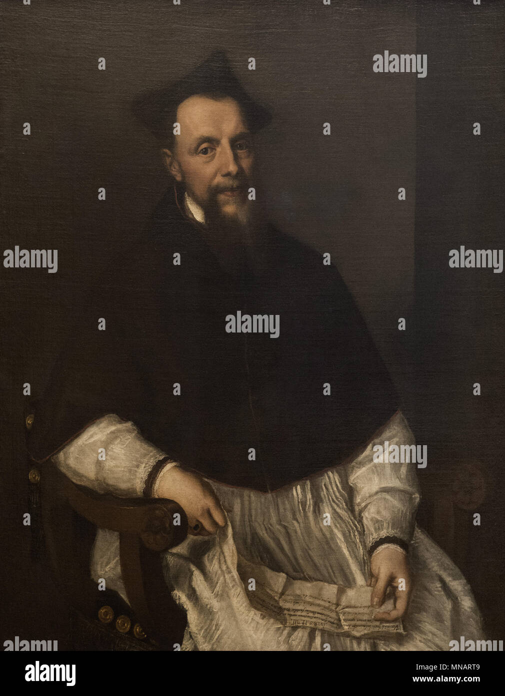 Tiziano Vecellio called Titian - Portrait of Bishop Ludovico Beccadelli ...