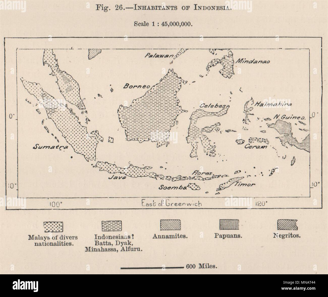 Inhabitants of Indonesia. East Indies 1885 old antique vintage map plan ...
