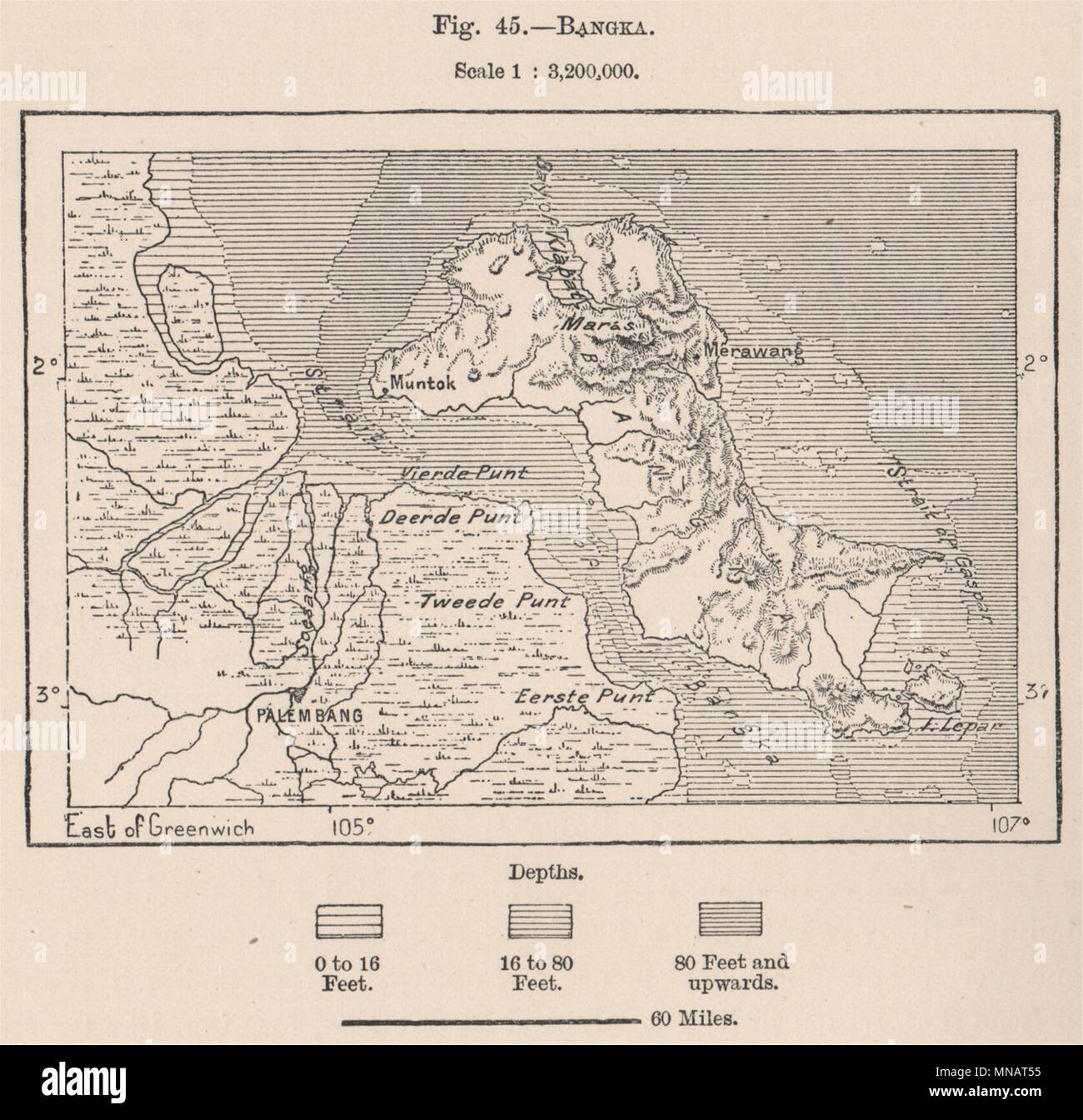Map of palembang hi-res stock photography and images - Alamy