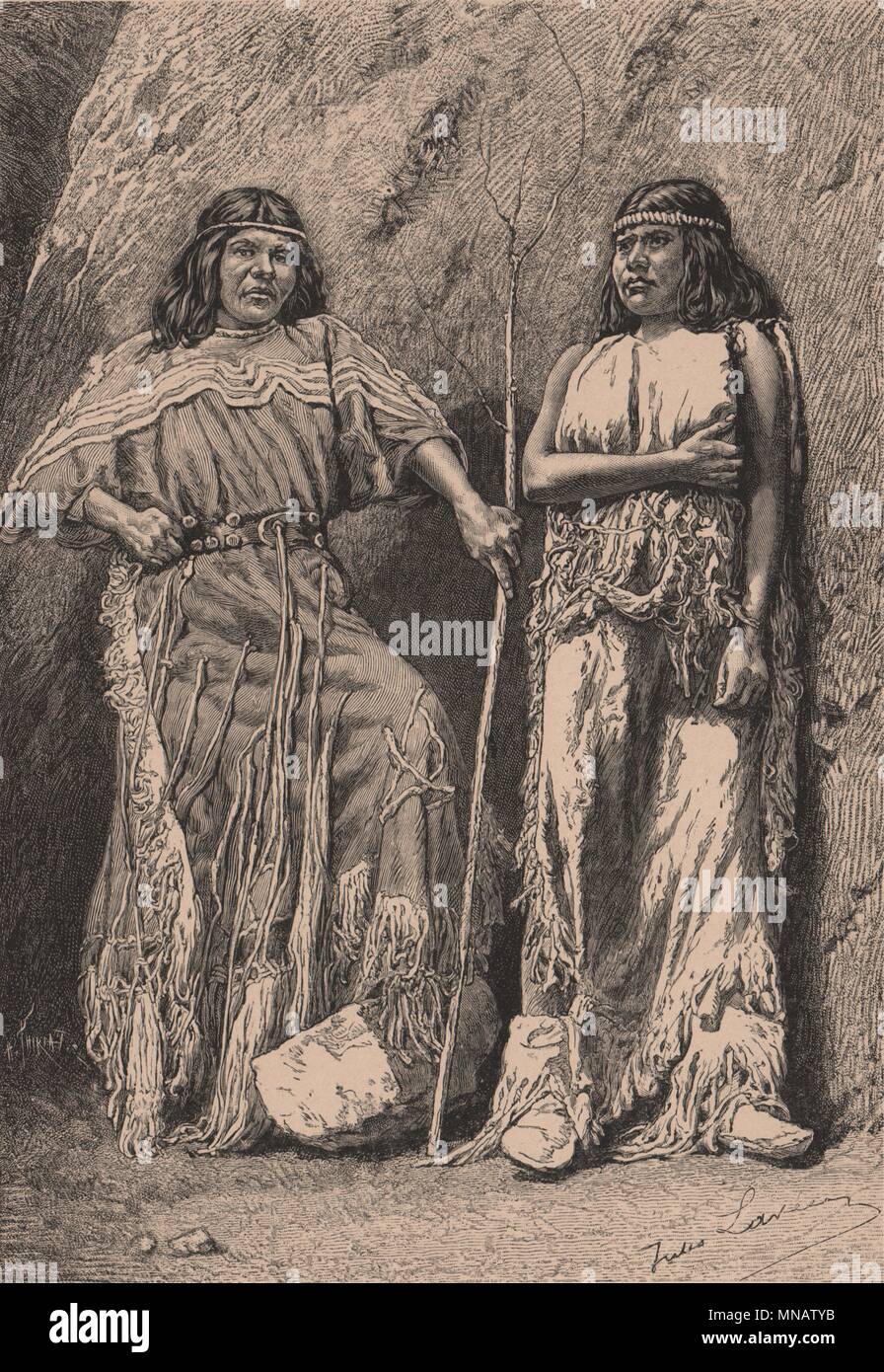 Kai-Vav-it or Kaibab Women, Pah-Ute Nation. USA. Native Americans 1885 ...
