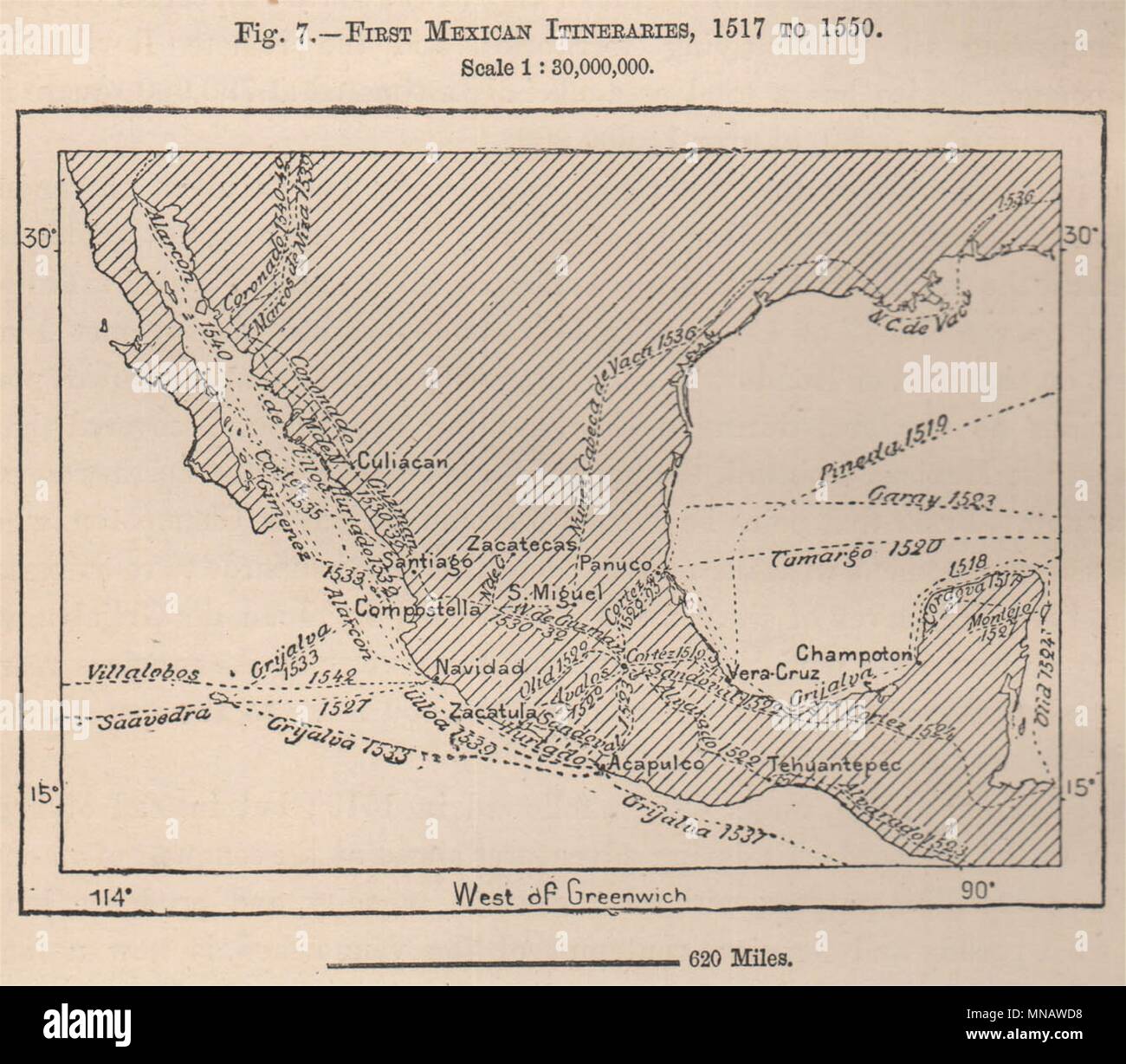 1517 mexico hi-res stock photography and images - Alamy