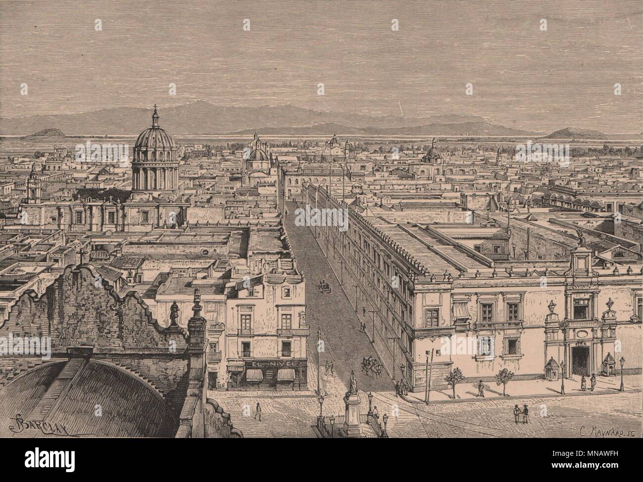 19th century mexico city hi-res stock photography and images - Alamy