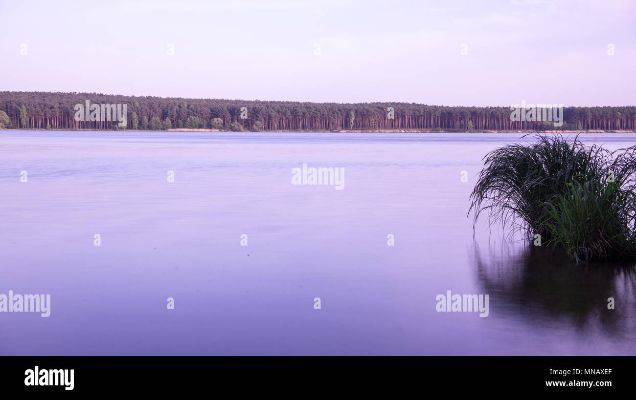 beautiful lake and colourful Trees background Stock Photo - Alamy