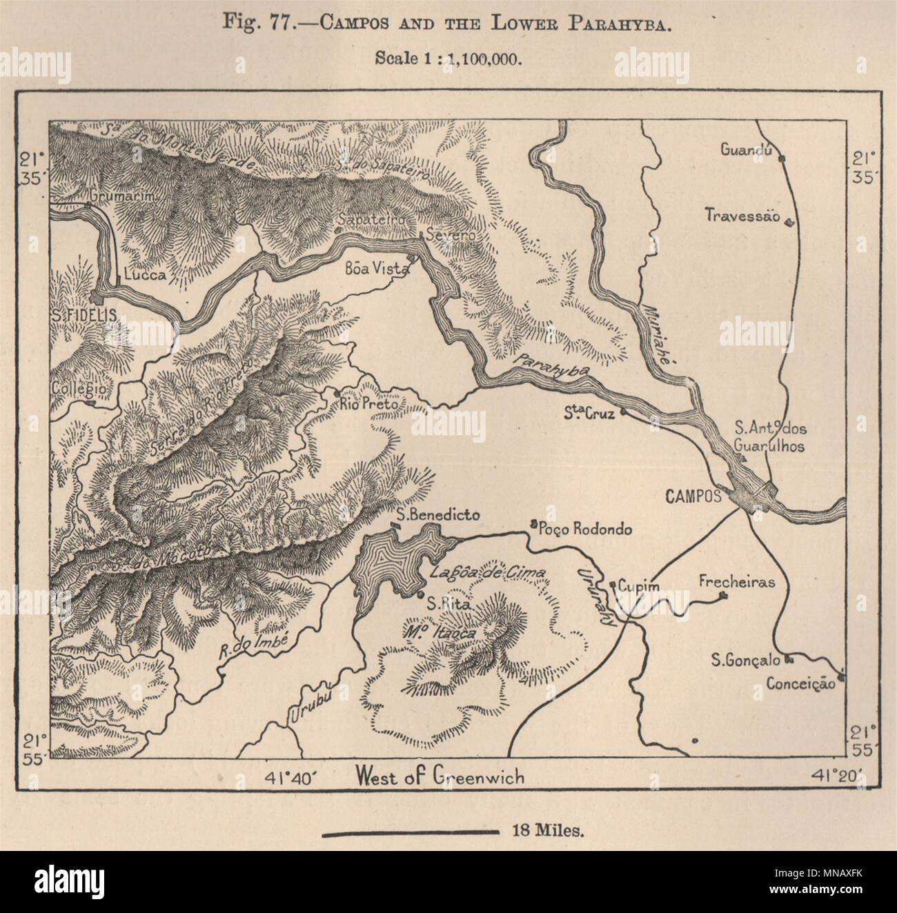 Campos dos Goytacazes and the lower Paraiba. Rio de Janeiro. Brazil ...