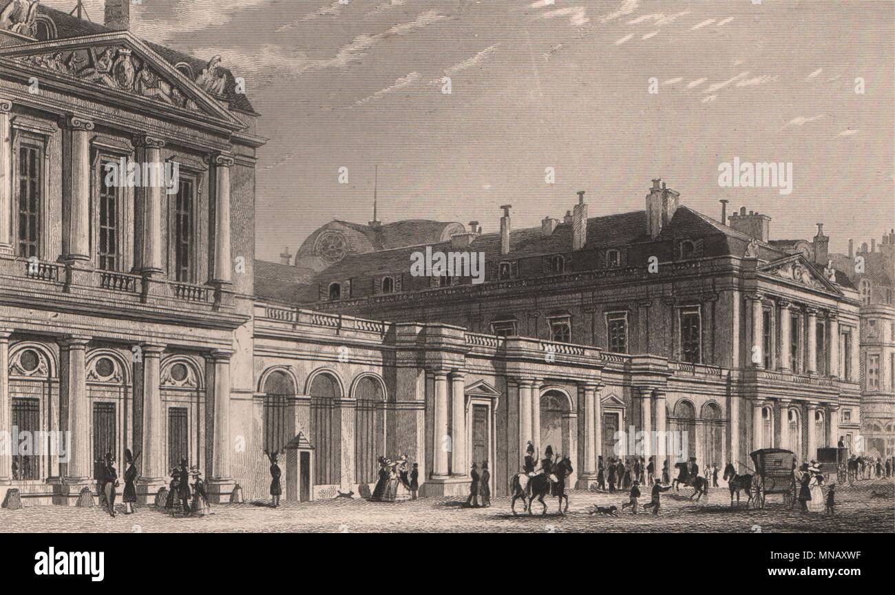 PARIS. Palais National street front. BICKNELL 1845 old antique print ...