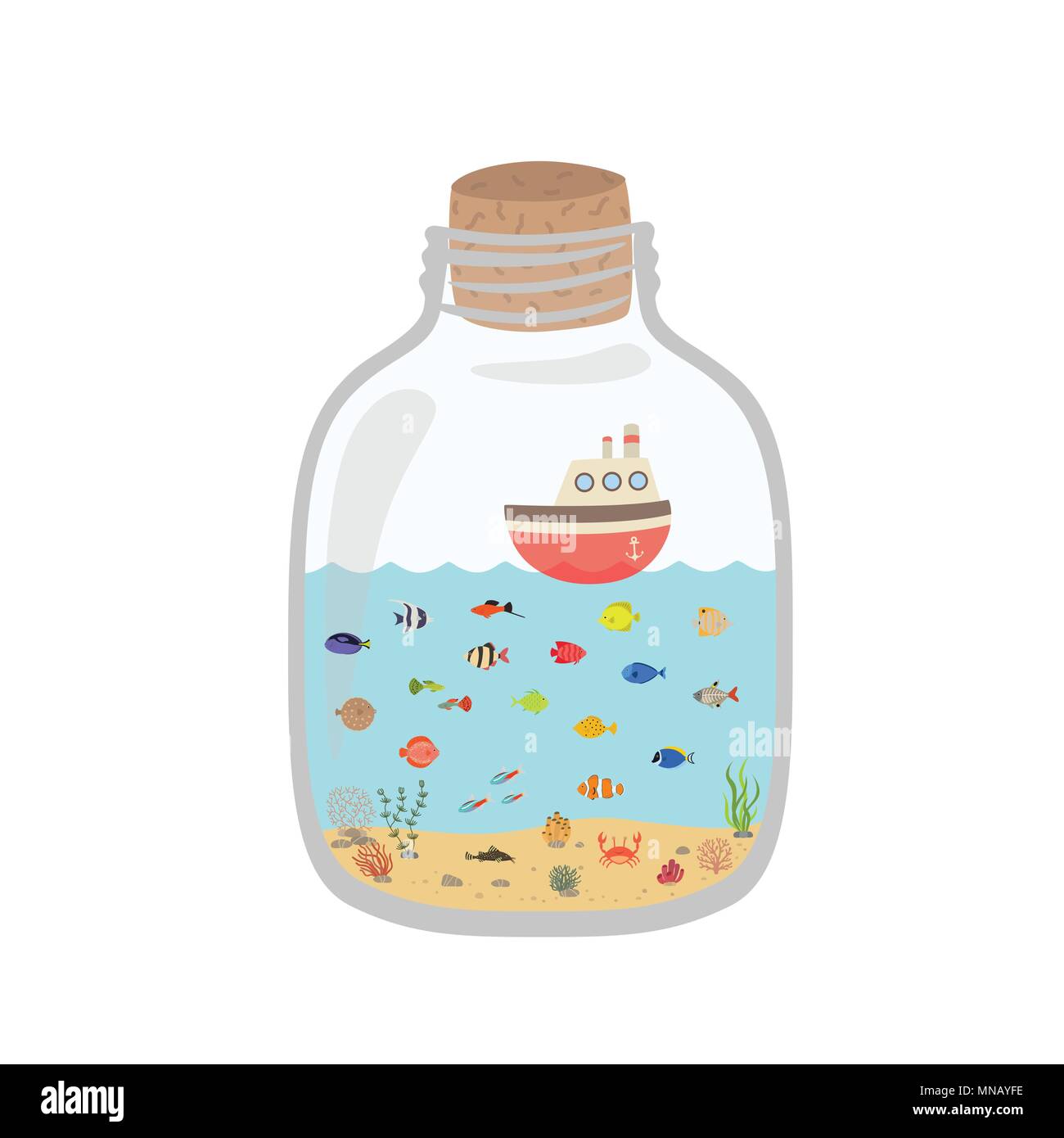Cartoon underwater hi-res stock photography and images - Alamy