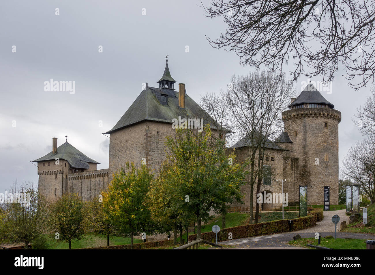 Château de Malbrouck. Malbrouck Castle. Burg Malbrouck Stock Photo - Alamy