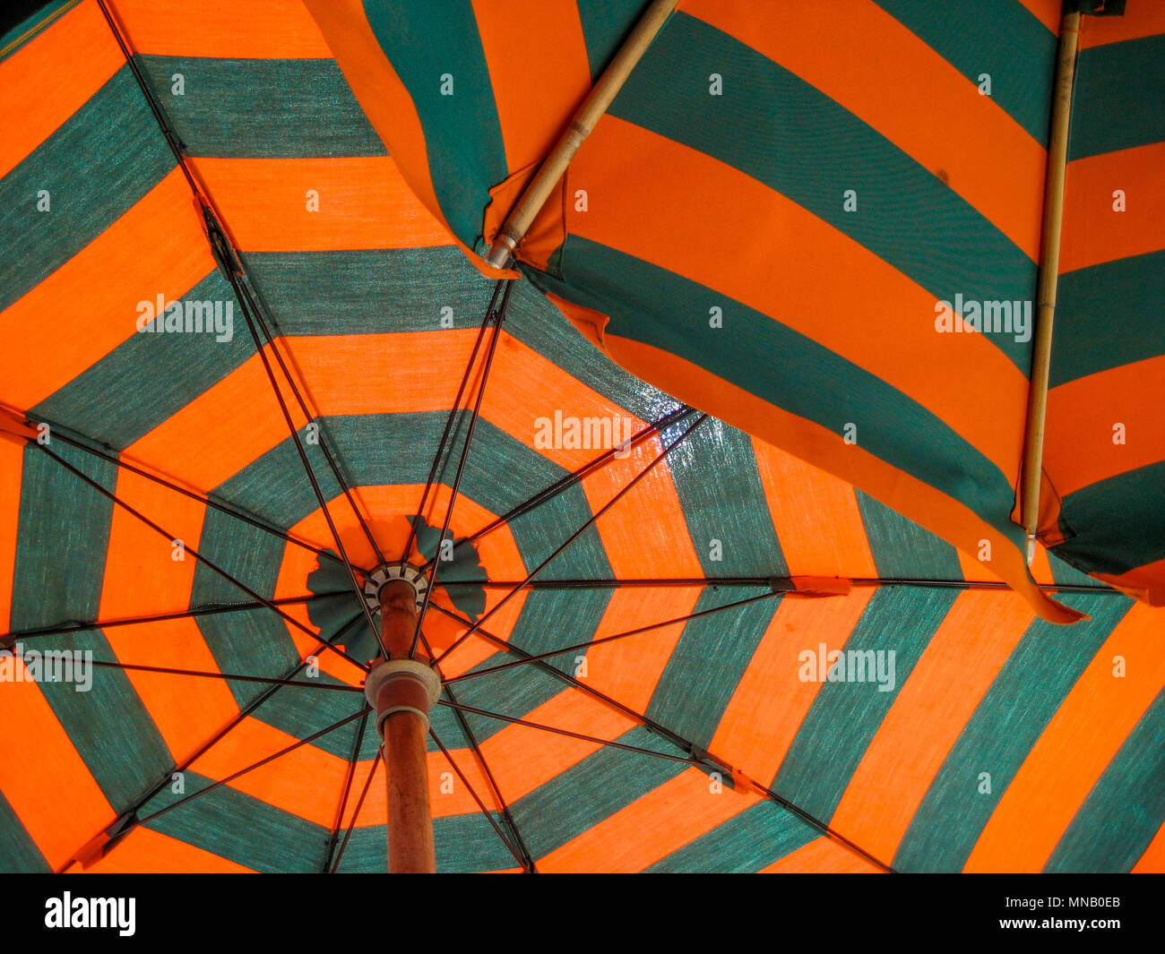Multi coloured patio umbrella hi-res stock photography and images - Alamy