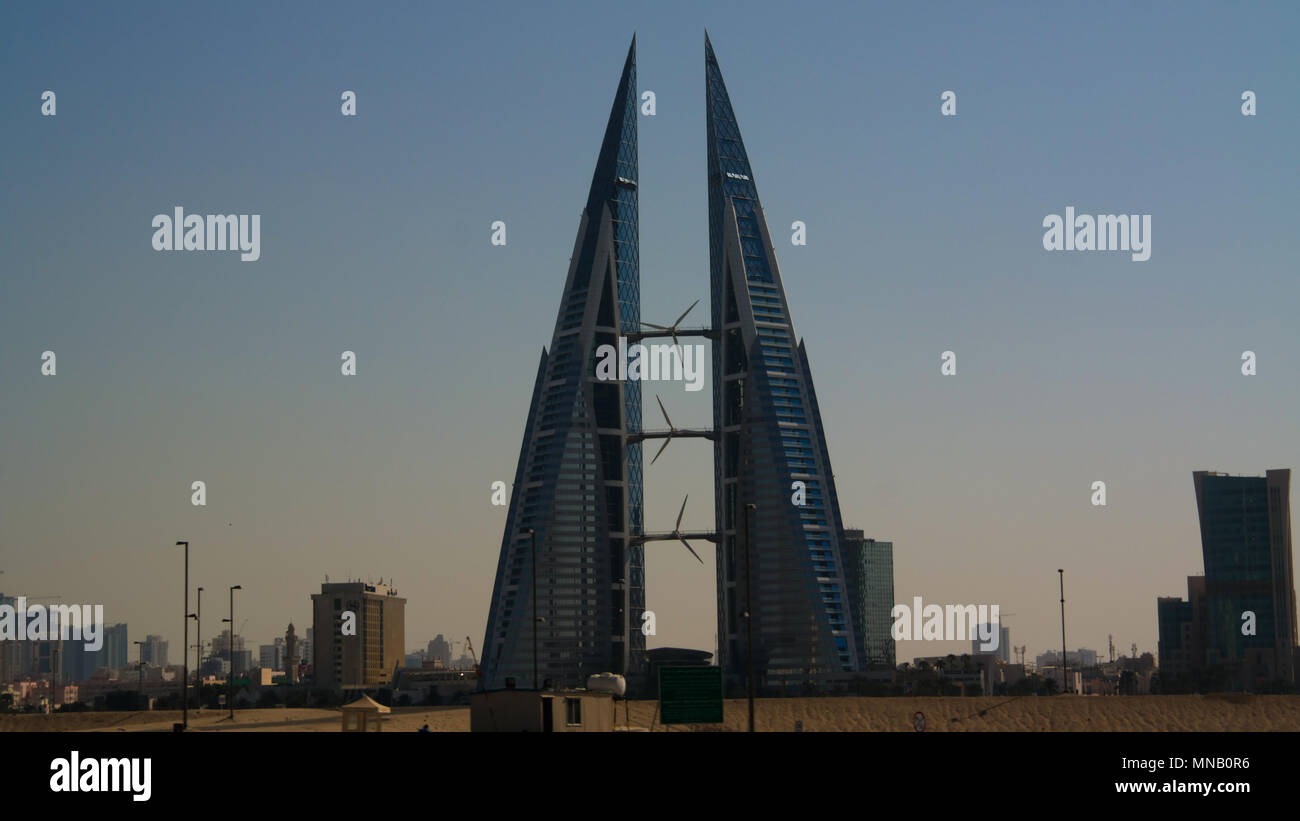 panorama cityscape view to Manama city - 04-01-2015 Bahrain Stock Photo ...