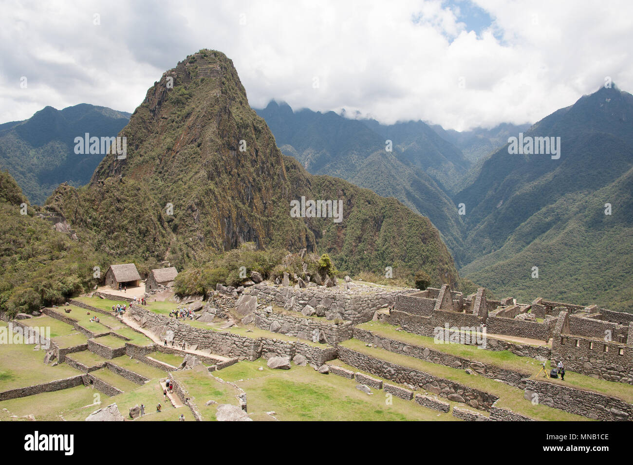 The ancient buildings and ruins at Machu Picchu in Peru Stock Photo - Alamy