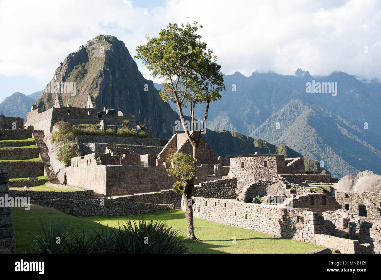 The amazing landscape of Machu Picchu in Peru Stock Photo - Alamy