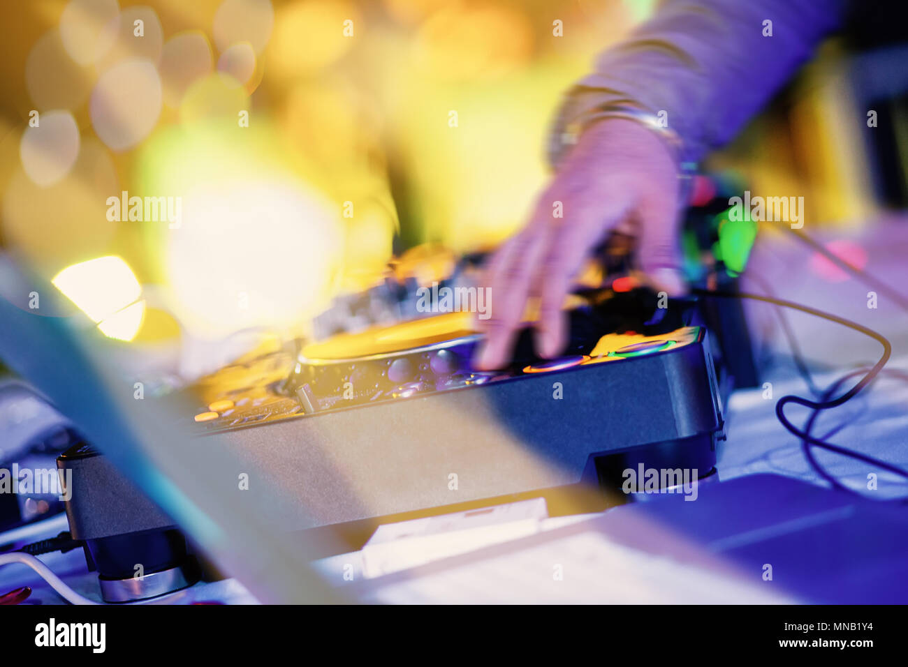 Dj record turntable blurred dance hi-res stock photography and images ...