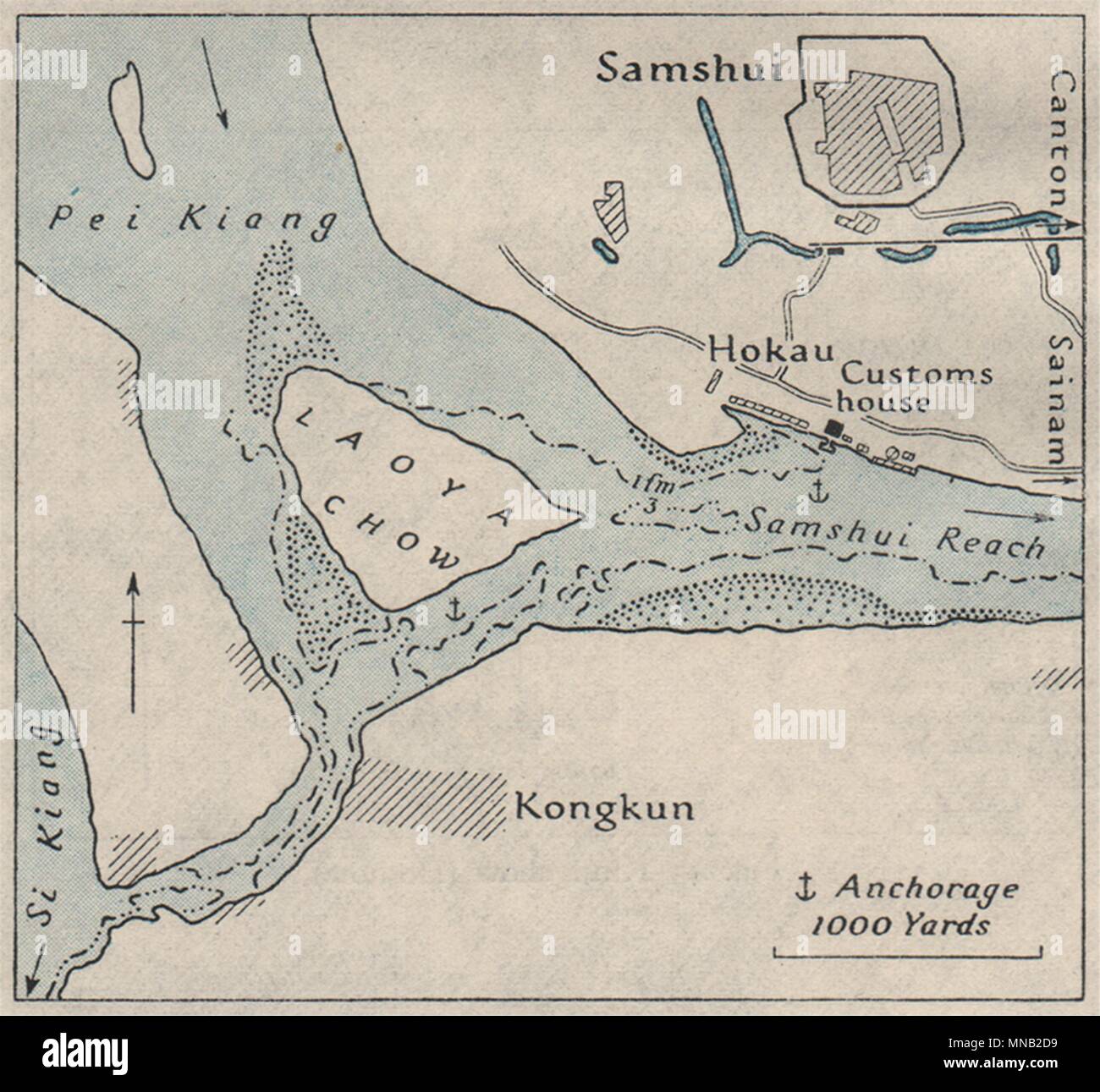 Samshui. Sanshui, Guangdong, China. WW2 ROYAL NAVY INTELLIGENCE MAP ...