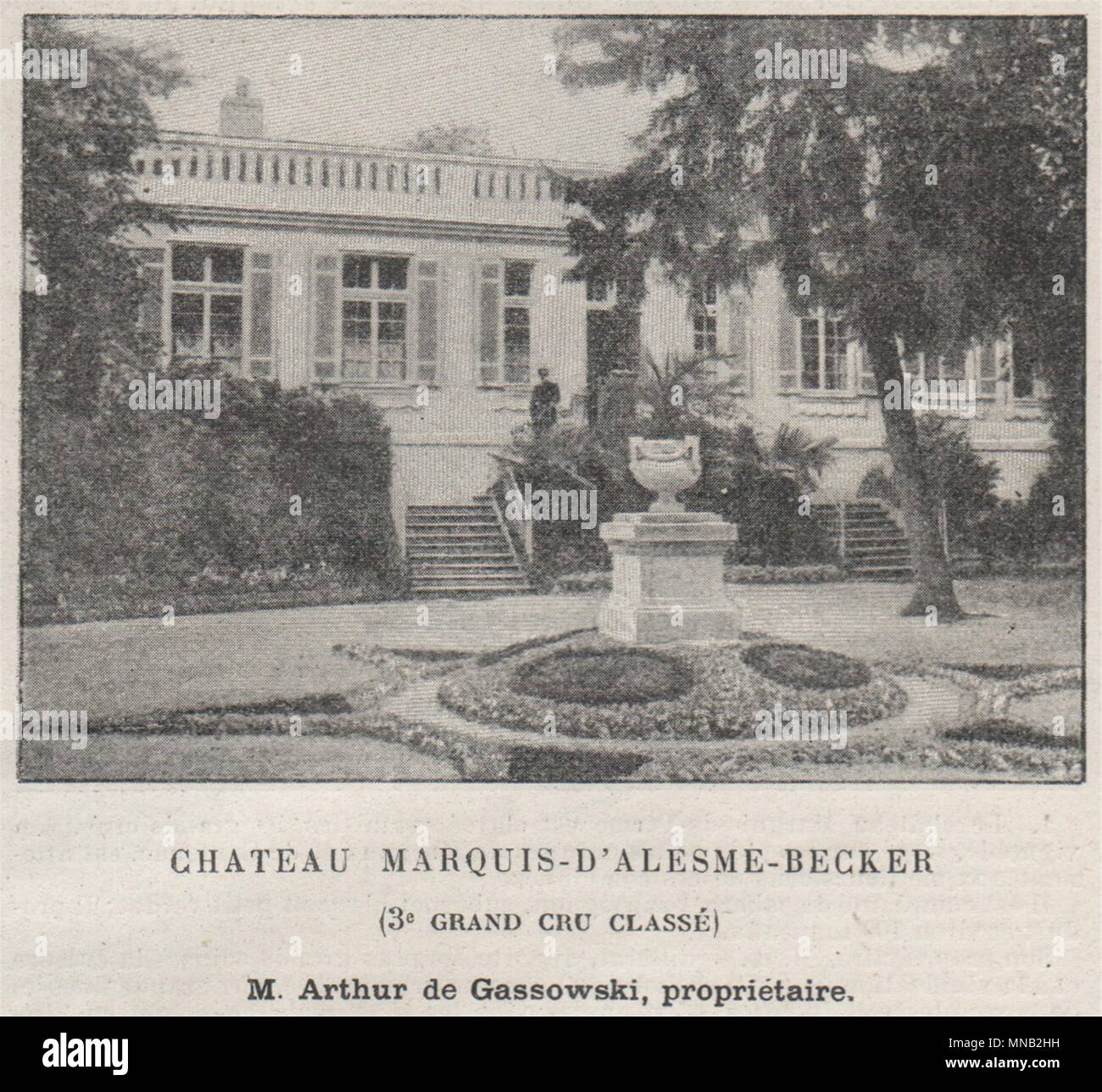 Château marquis d’alesme becker hi-res stock photography and images - Alamy