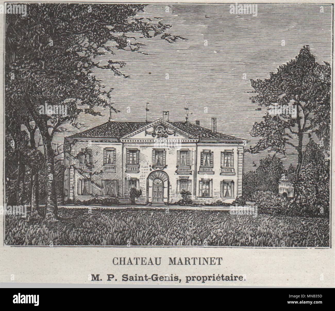 SAINT-ÉMILIONNAIS. LIBOURNE. Chateau Martinet. Saint-Genis. SMALL 1908 ...