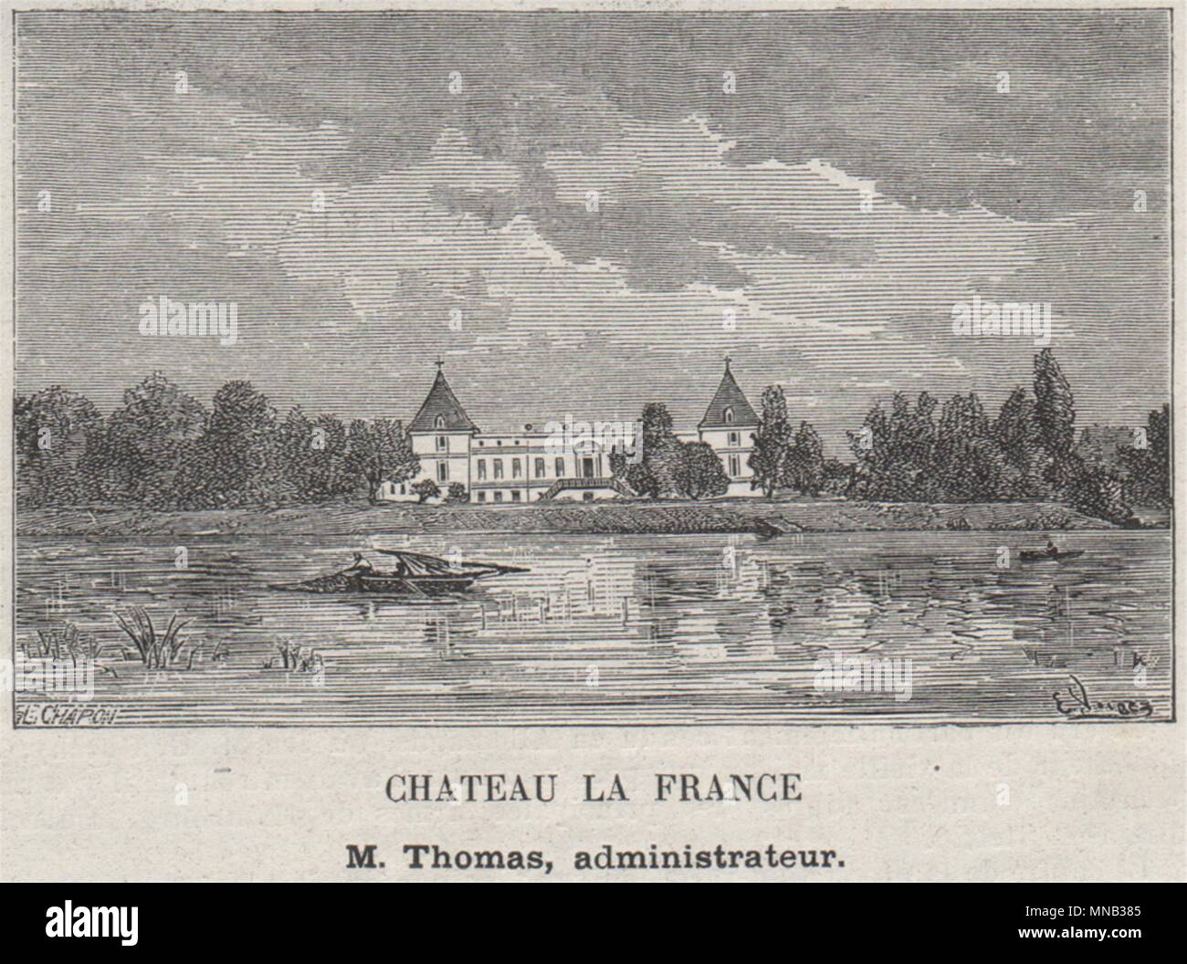 FRONSADAIS. FRONSAC. Chateau la France. Thomas. Bordeaux. SMALL 1908 ...