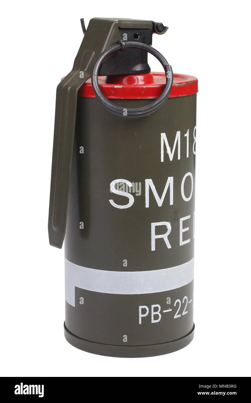 M18 smoke grenade Cut Out Stock Images & Pictures - Alamy