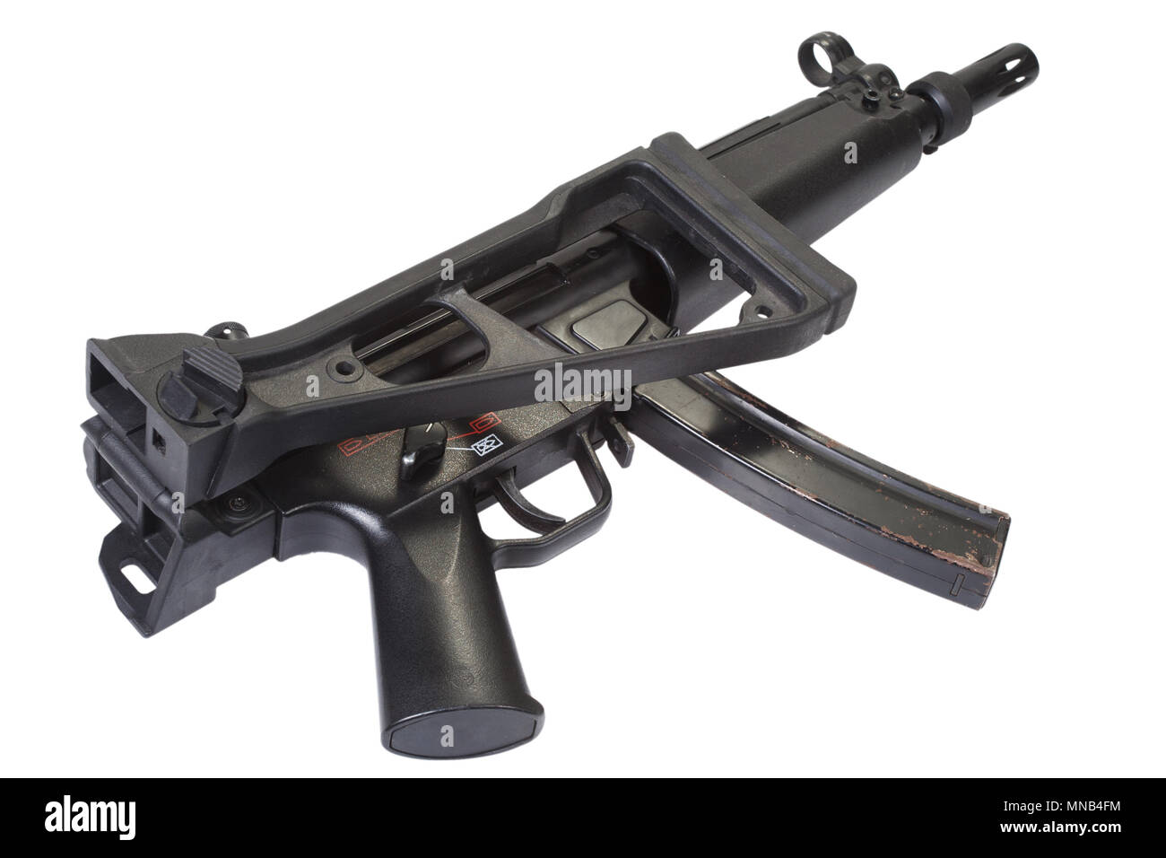 submachine gun MP5 isolated on white Stock Photo - Alamy