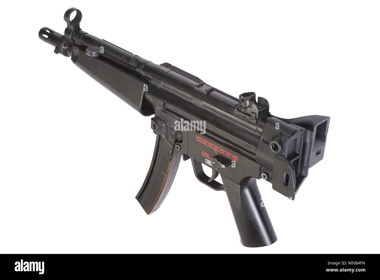submachine gun MP5 isolated on white Stock Photo - Alamy