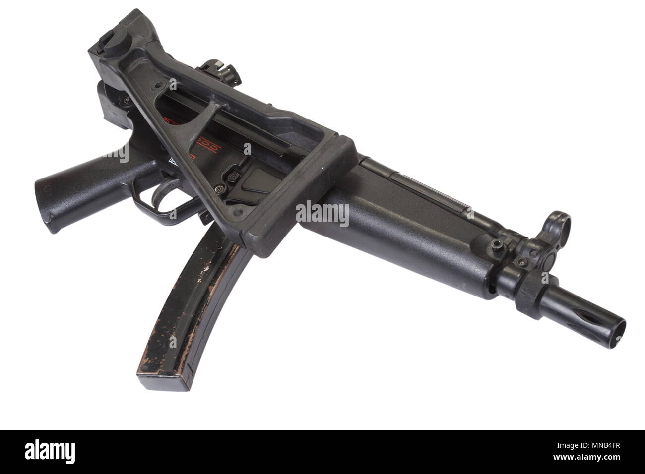 submachine gun MP5 isolated on white Stock Photo - Alamy