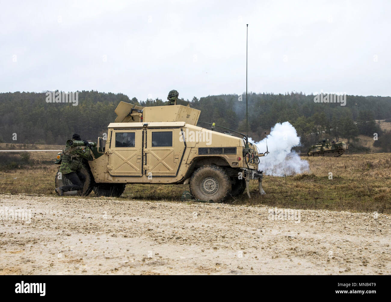 Lithuanian National Defence Volunteer Forces (KASP) Soldiers engage a ...