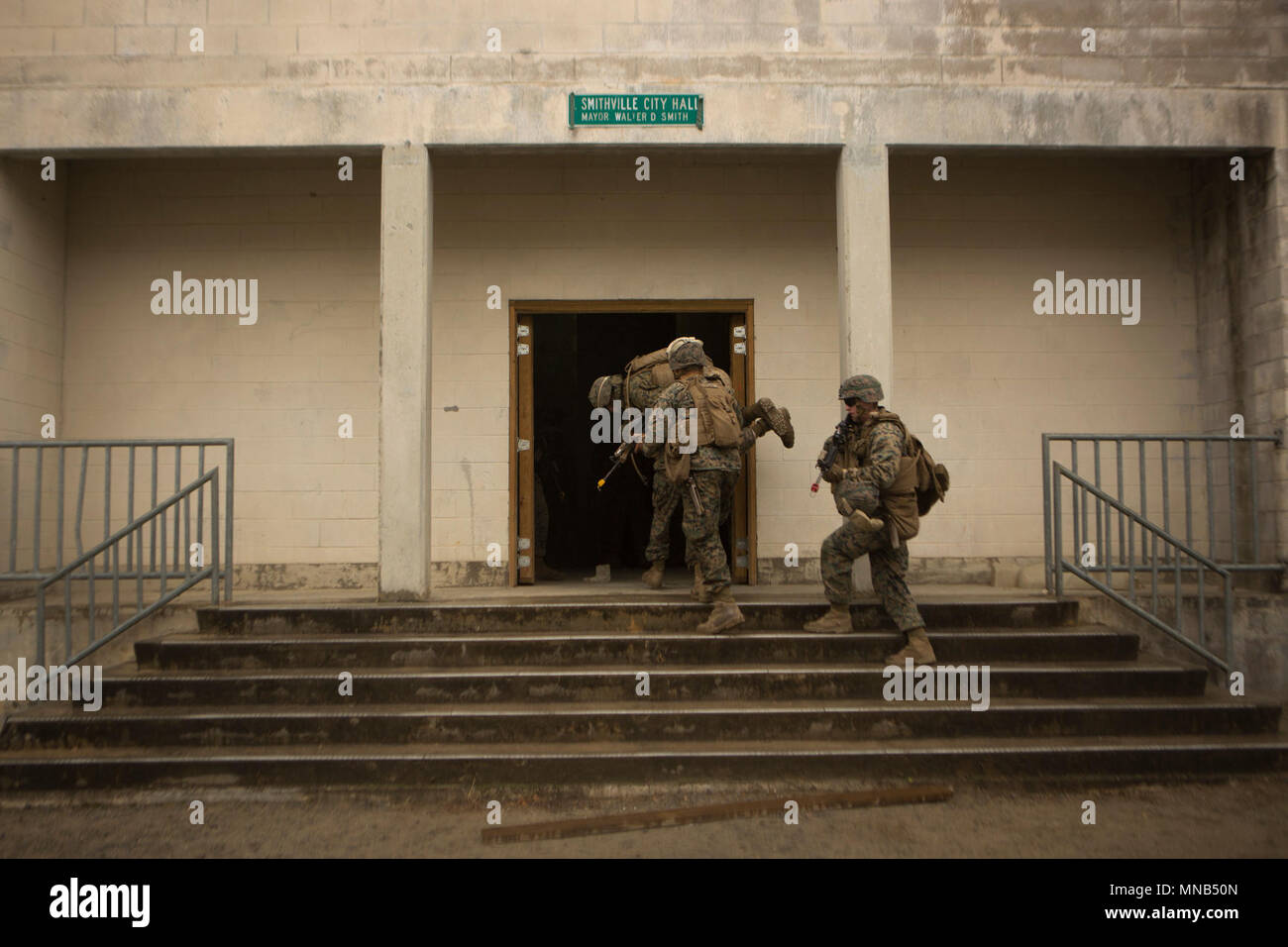 Military operations in urban terrain mout training hi-res stock ...