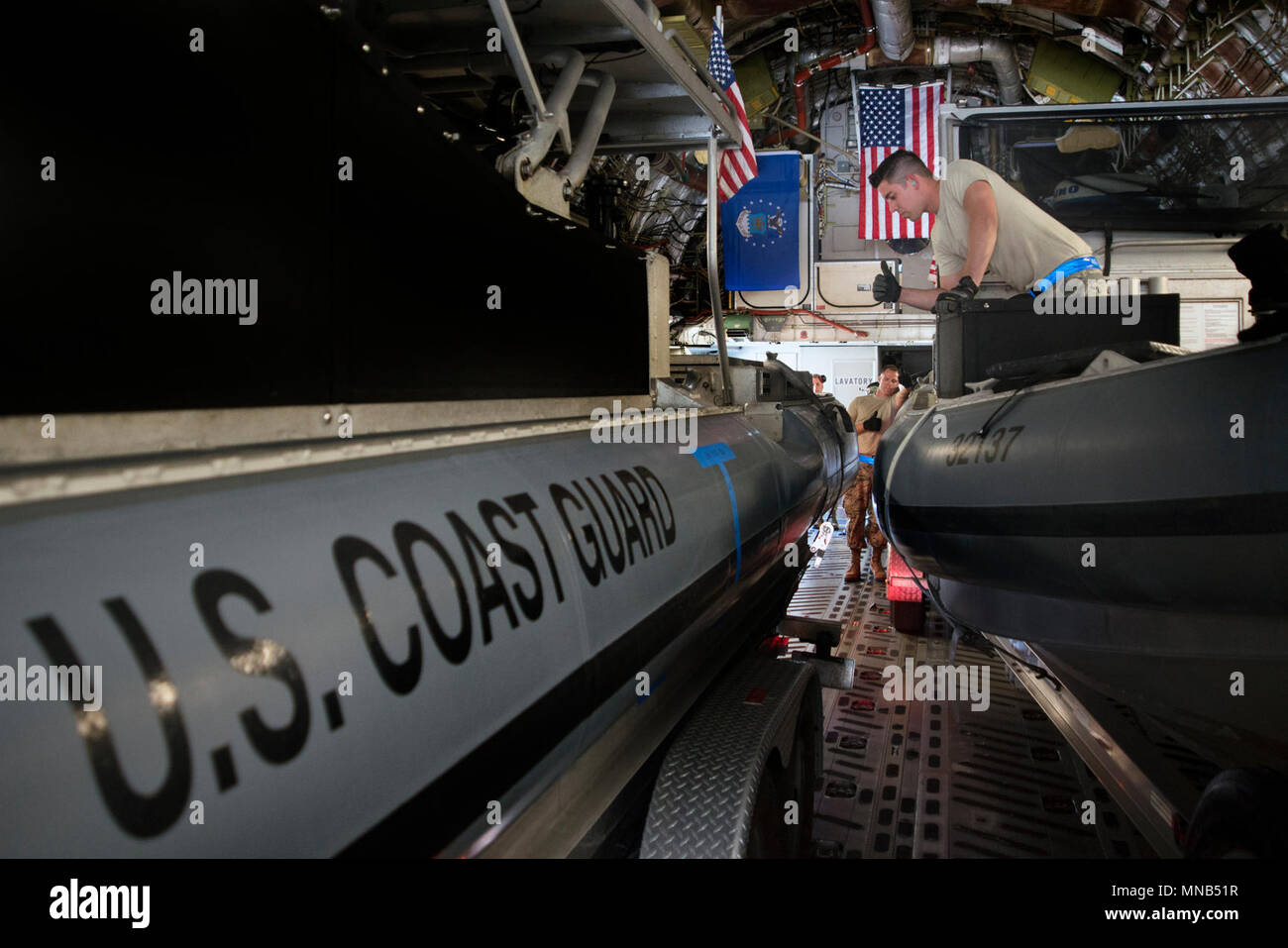 U.S. Air Force Airmen assigned to the 46th Aerial Port Squadron (APS ...