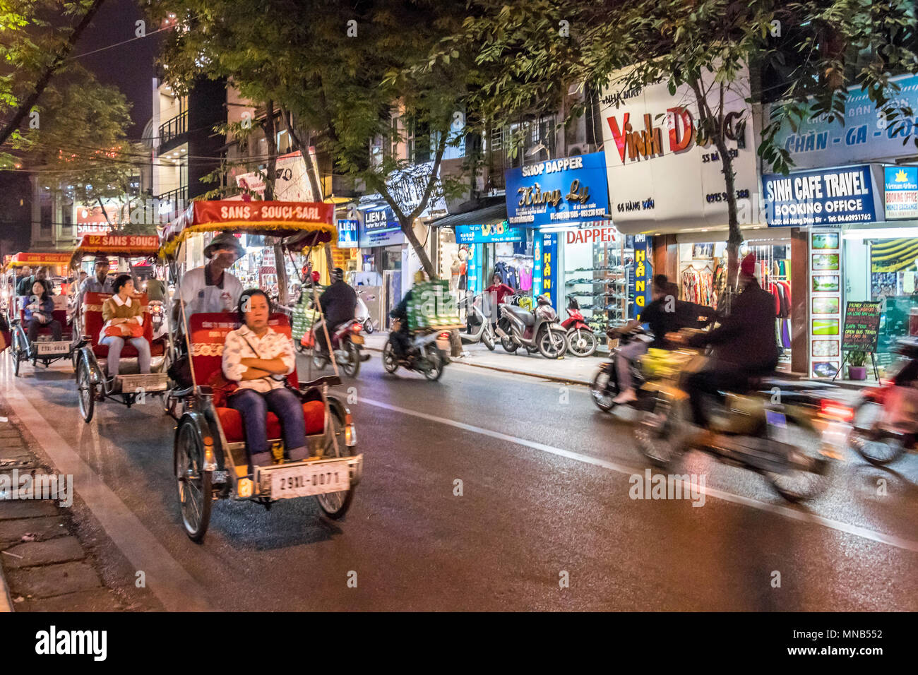 Hanoi rickshaw tour hi-res stock photography and images - Alamy
