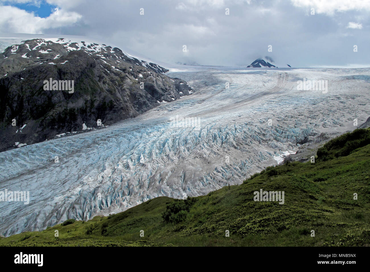 Exit Glacier, Harding Ice Field, Kenai Fjords National Park, Alaska ...