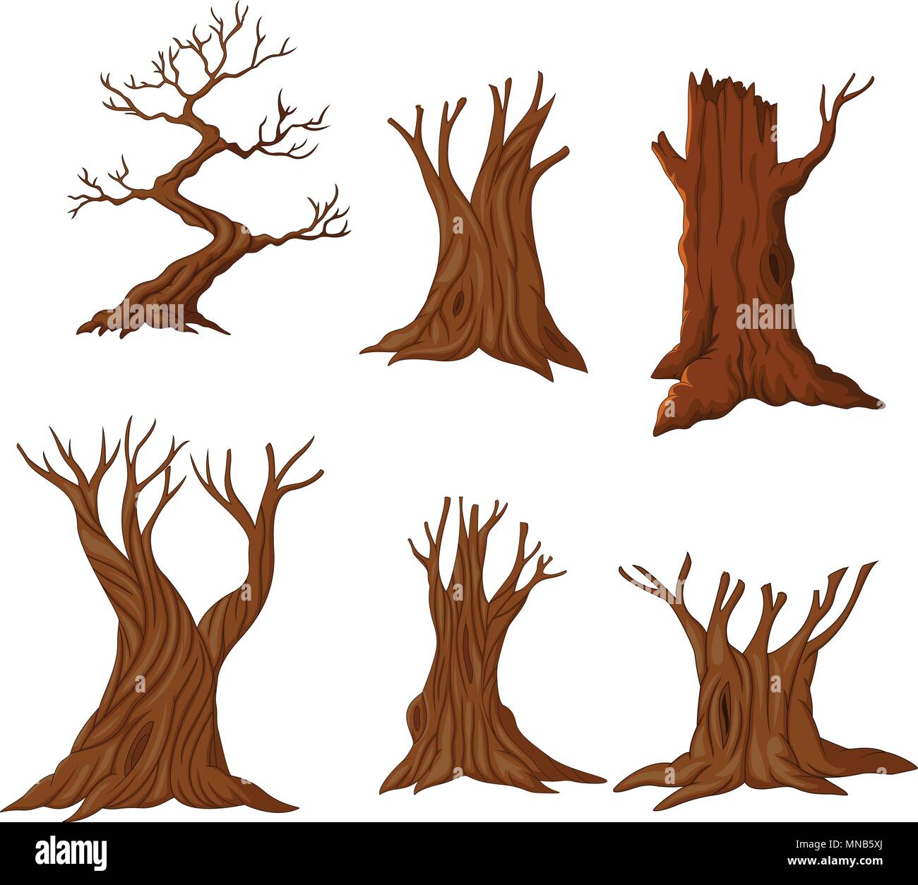Background dead dry trees Stock Vector Images - Alamy