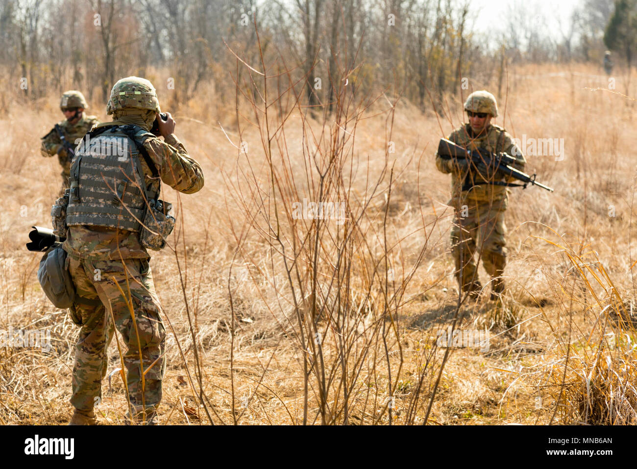 U.S. Army Reserve Spc. Torrance Saunders, a combat documentation ...