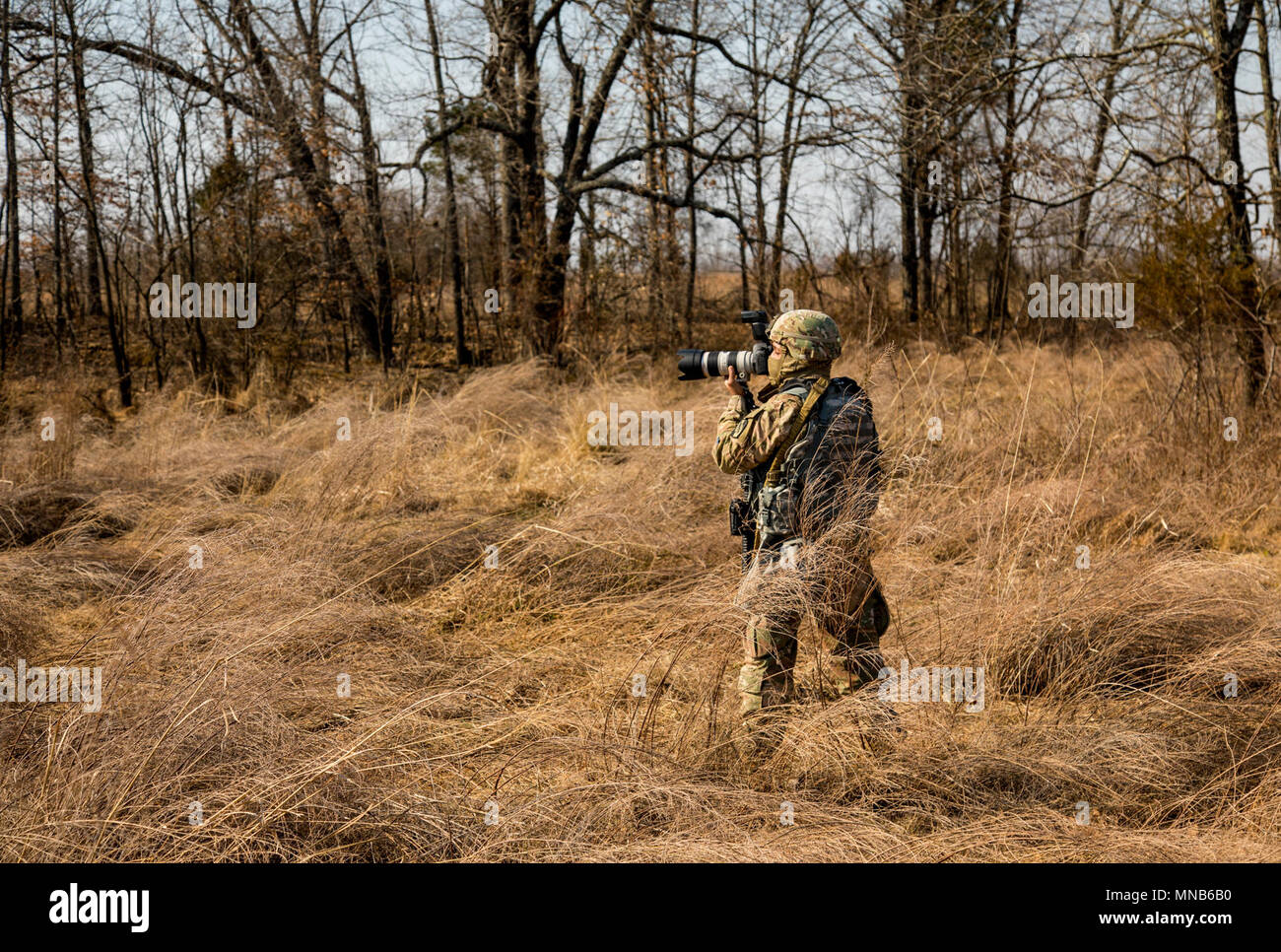 U.S. Army Reserve Spc. Torrance Saunders, a combat documentation ...
