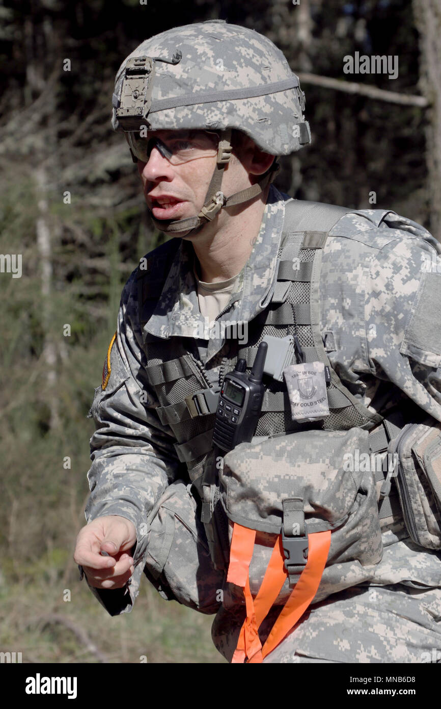 Staff Sgt. Matthew Gordon, a cavalry scout with the 2-357th Infantry ...