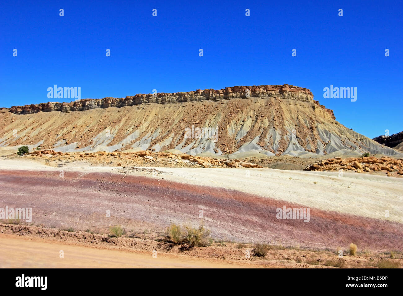 Layers of the Waterpocket Fold in Capitol Reef National Park, USA Stock ...