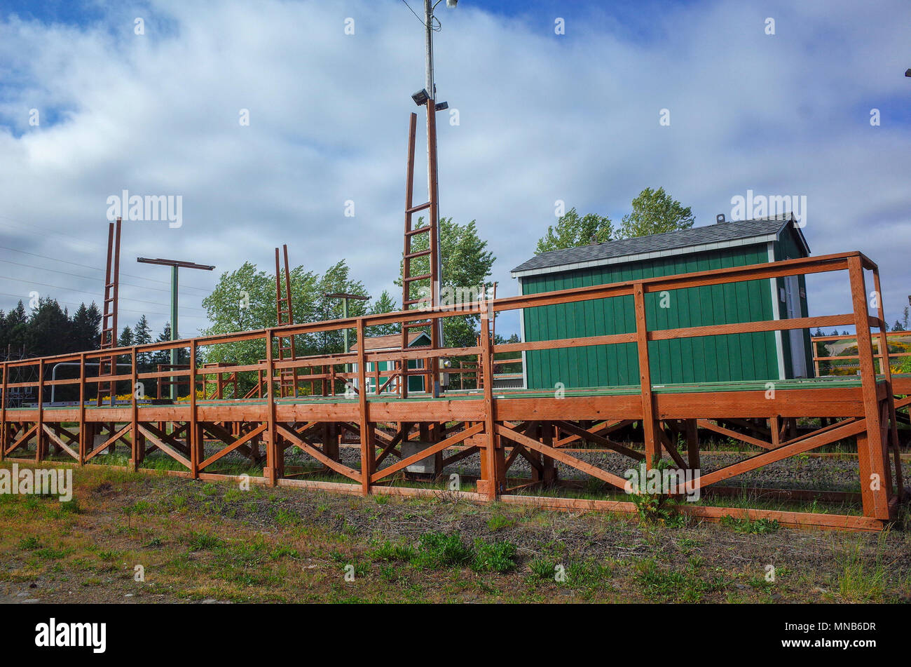 Log Scale used to measure log truck loads Stock Photo - Alamy