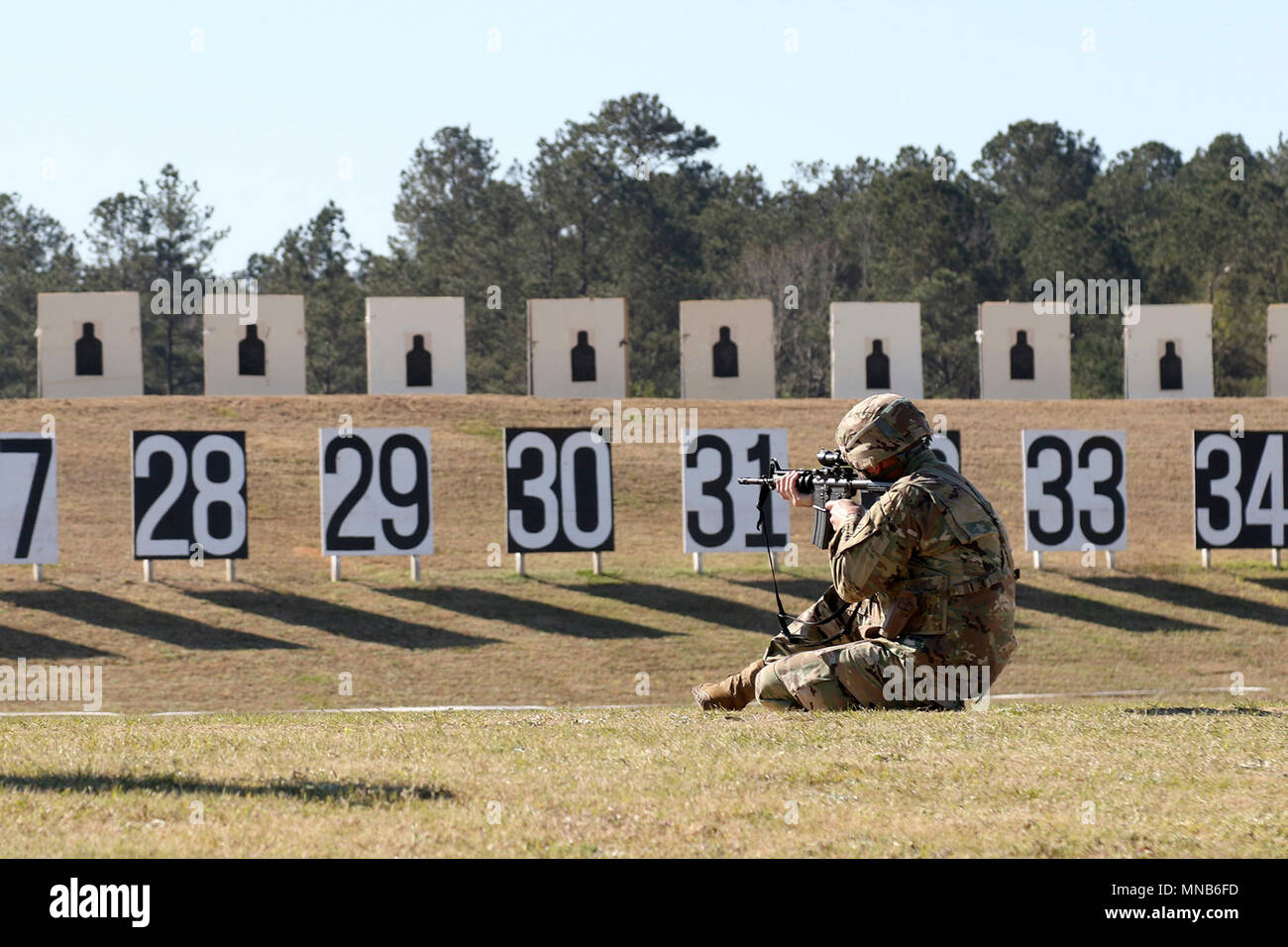 A U.S. Army Soldier fires his rifle during the 2018 U.S. Army Small ...