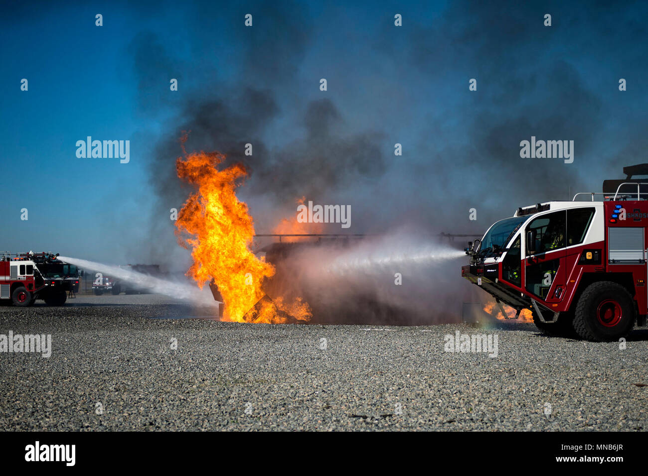 Aircraft rescue firefighting vehicles from the 23d Civil Engineer ...