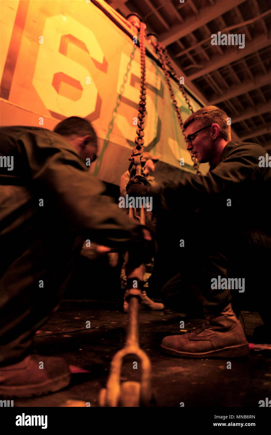ATLANTIC OCEAN (Mar. 15, 2018) Engineman Fireman Chad Shipman and ...