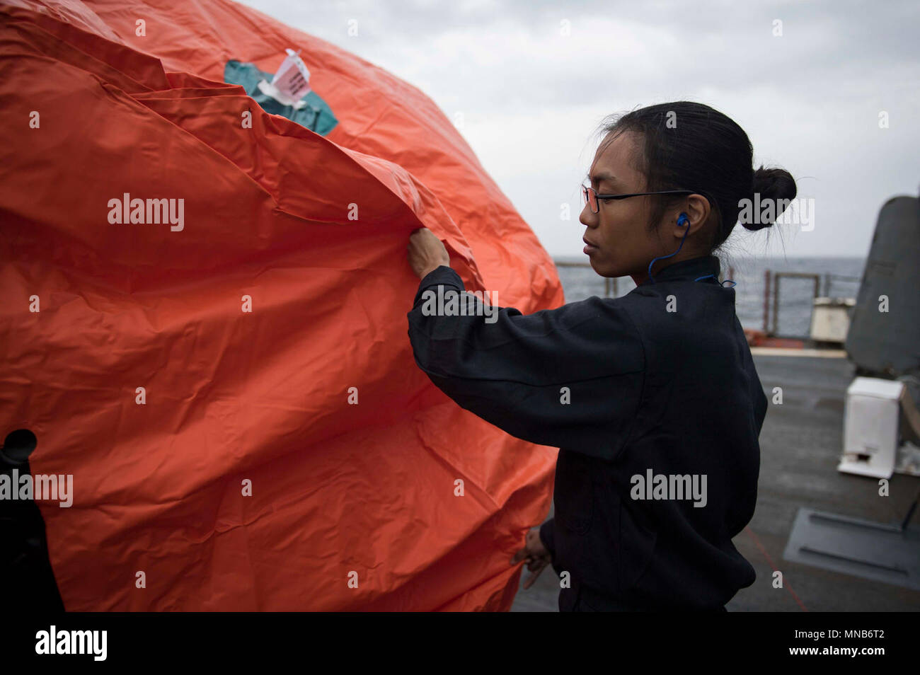 MEDITERRANEAN SEA (March 15, 2018) Gunner's Mate Seaman Erica Nohelani ...