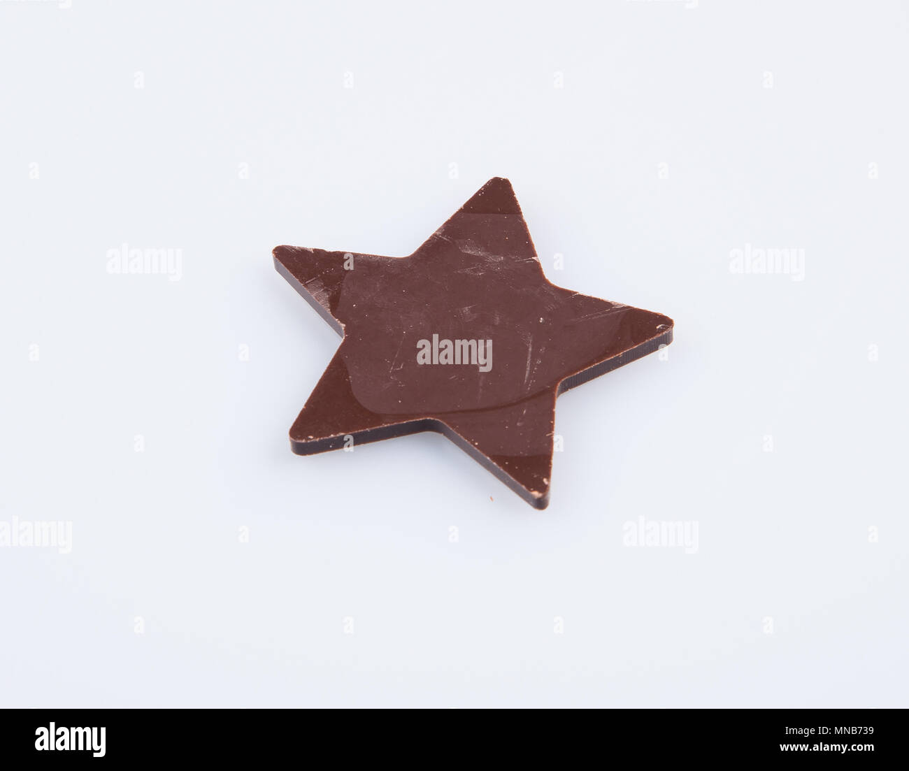 Chocolate or chocolate star on a background Stock Photo - Alamy