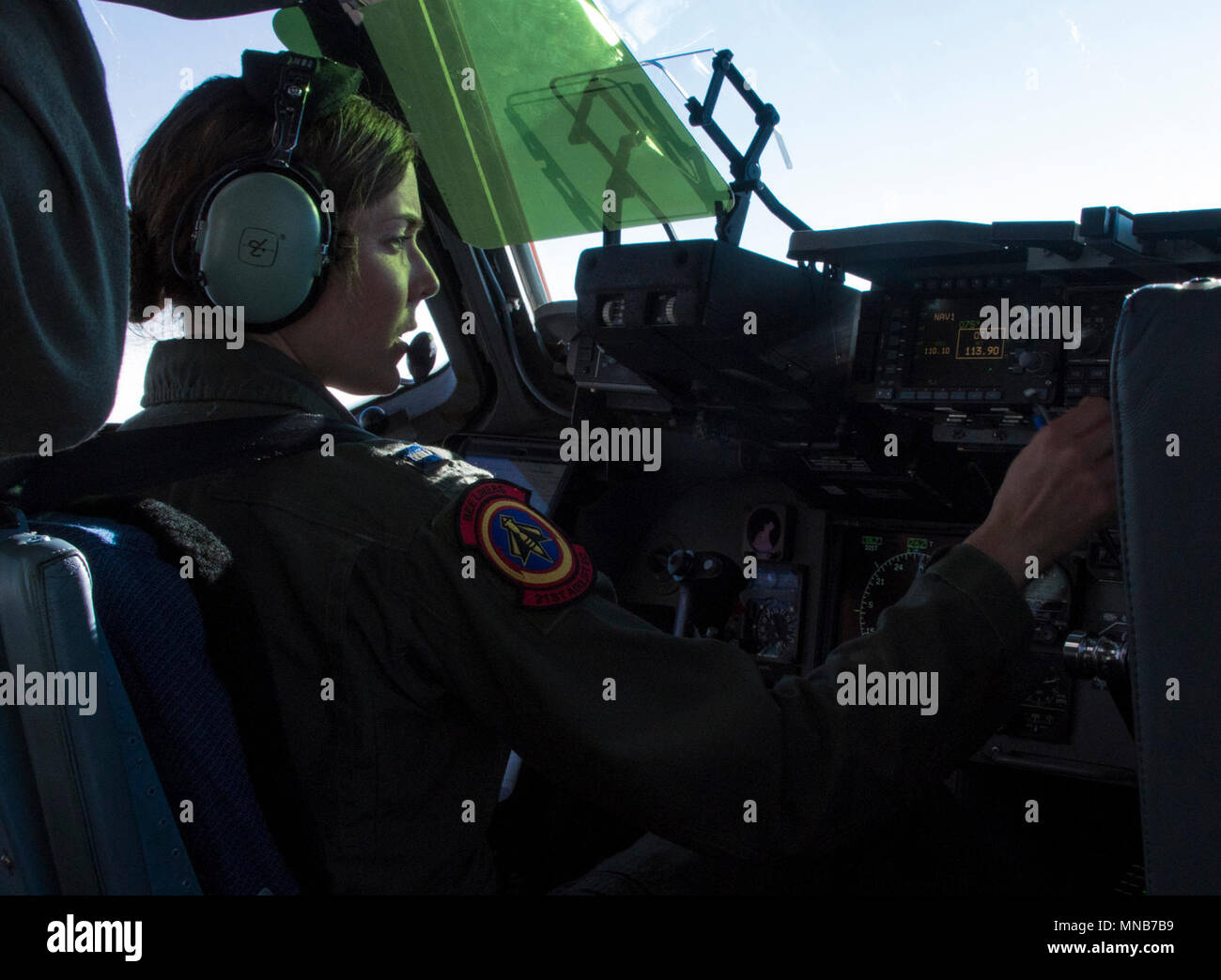 U.S. Air Force Capt. Jamie Larivee, aircraft commander assigned to the ...