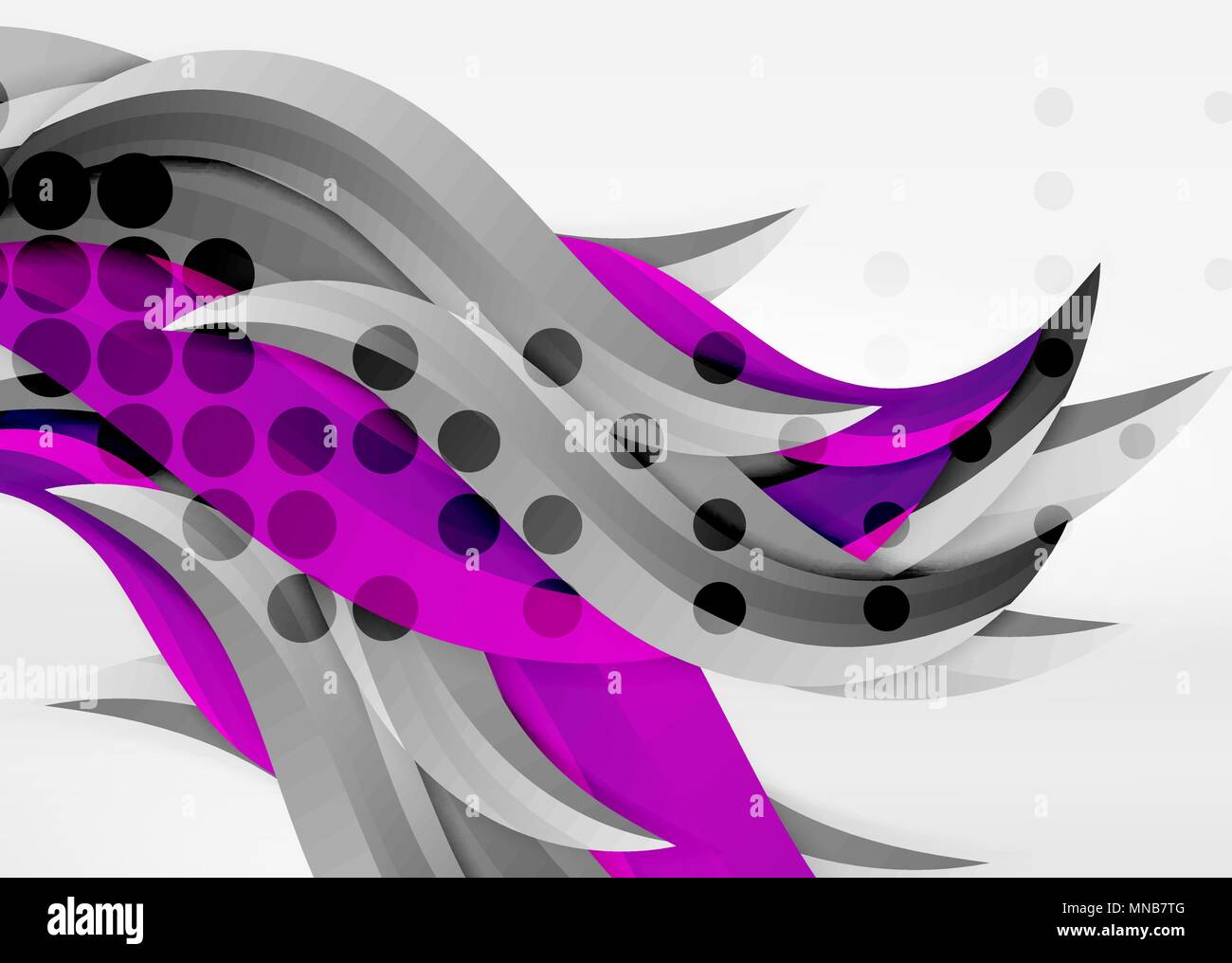 Vector Colorful Wave Lines In White And Grey 3d Space Vector Colorful
