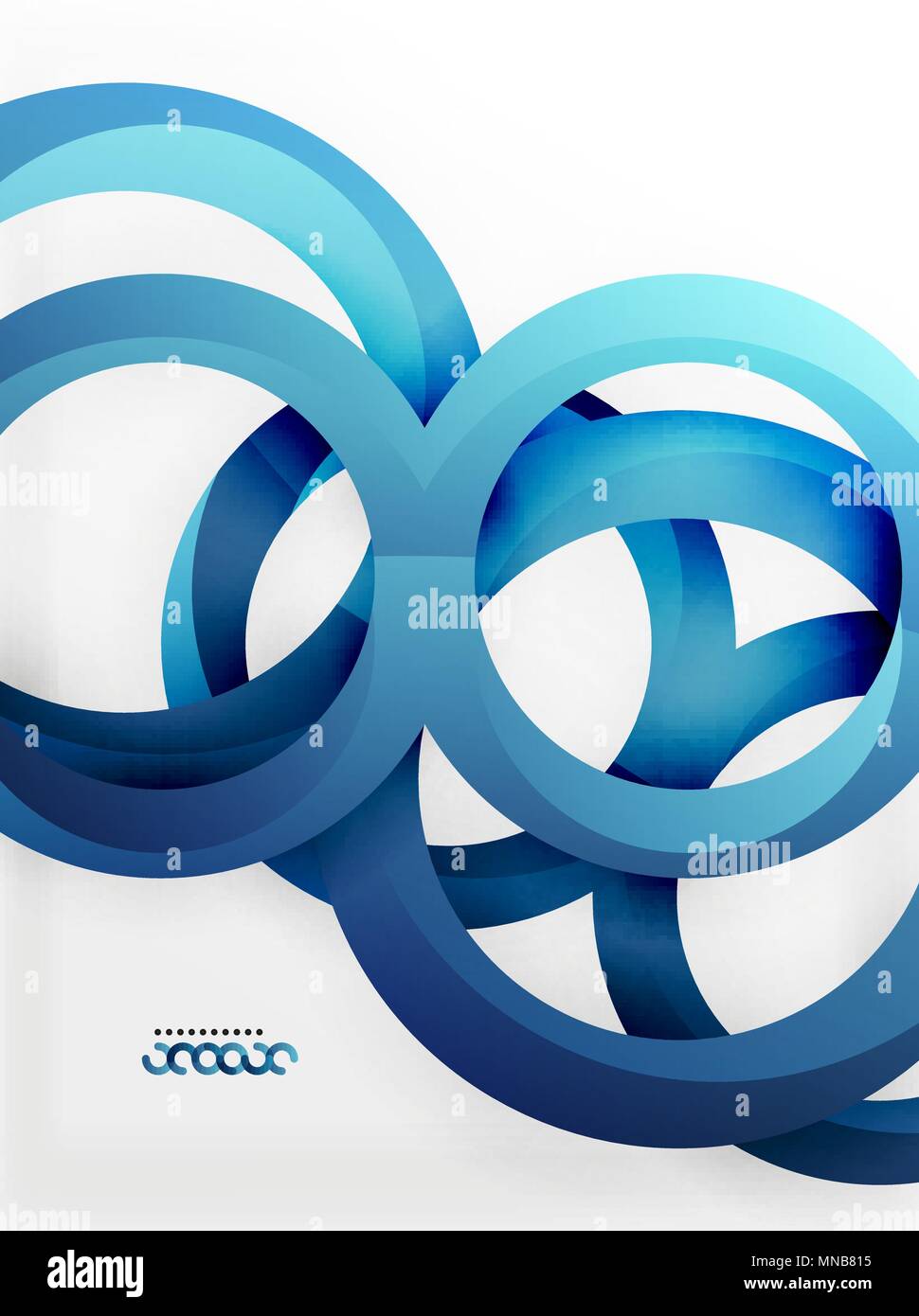 Vector 3d rings design background. Vector 3d rings and swirls design ...